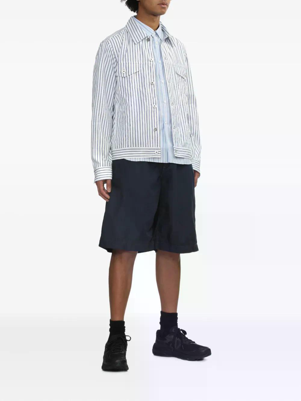 COMME DES GARÇONS Striped Cotton Jacket