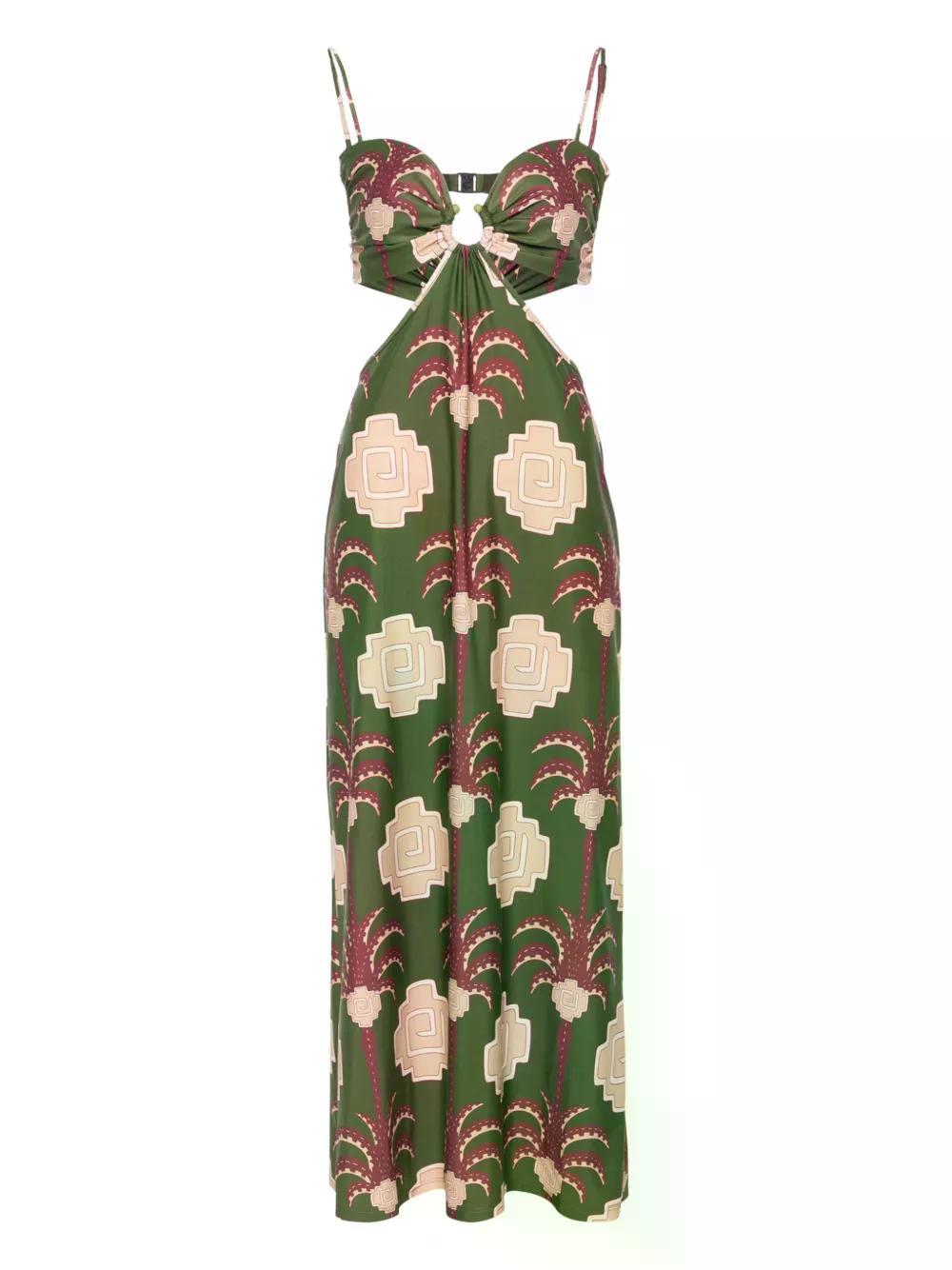 Farm Rio Green Jungle Panther Mini Dress - Jungle Panther Green | Editorialist Farm Rio Green Jungle Panther Mini Dress - Jungle Panther Green | Editorialist