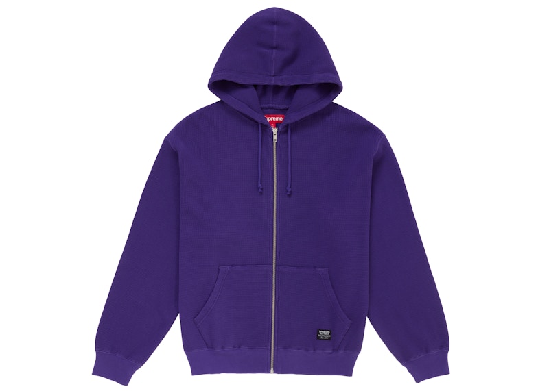 トップス supreme Hooded Zip Up Thermal Supreme Hooded Zip Up Thermal - Purple | Editorialist