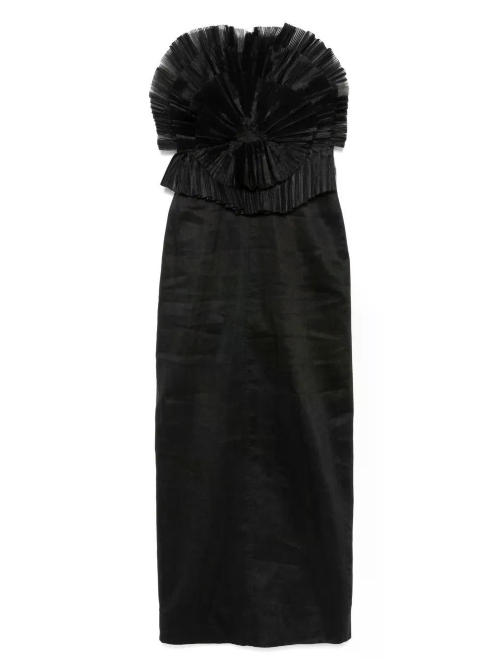 Aje Jolie Abstract Cut-Out Midi-Dress In Black - 60% Off | Editorialist