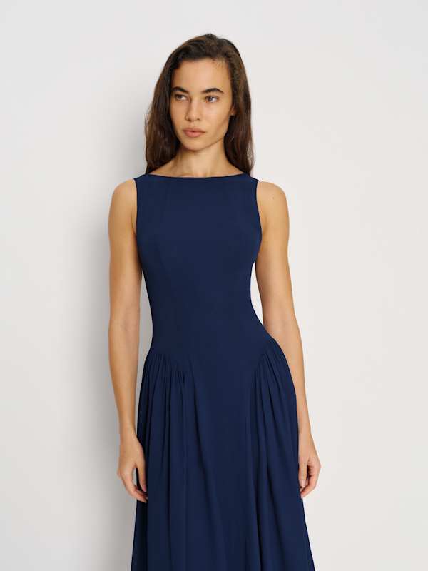 two tone knit dress Two-tone knit dress main image 1