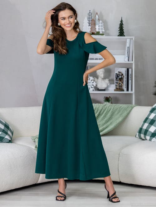 24SEVEN COMFORT APPAREL V-Neck Sleeveless Maxi Dress with Belt