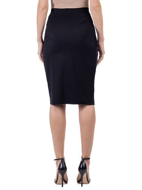 24SEVEN COMFORT APPAREL Elastic Waist Tulip Pencil Skirt