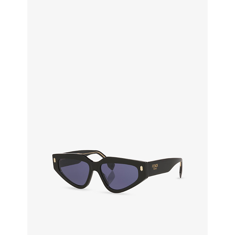 Fendi Roma Cat-Eye Sunglasses Black Editorialist