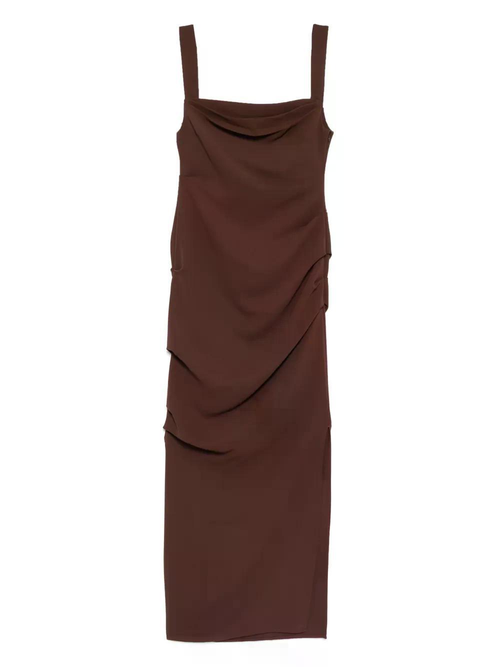 Paris Georgia Raf Draped Jersey Maxi Dress - Pink | Editorialist Paris Georgia Raf Draped Jersey Maxi Dress - Pink | Editorialist