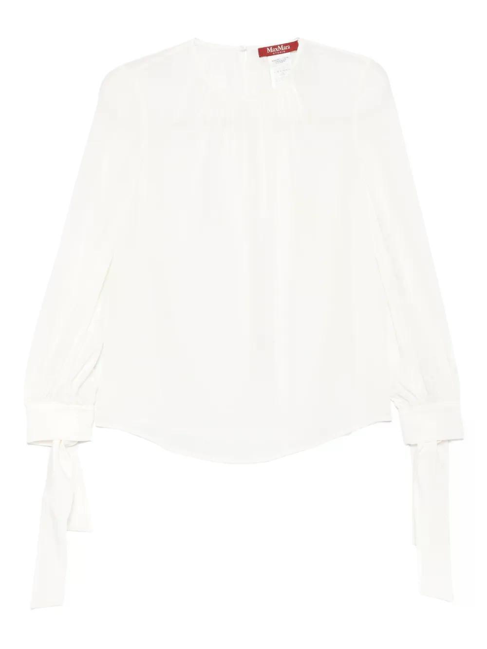 MAX MARA Tied-Cuff Blouse