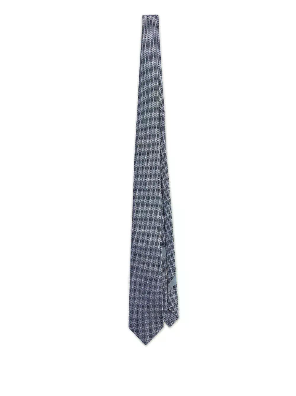 Dolce & Gabbana Safety Pin-Embellished Silk Tie - Black | Editorialist