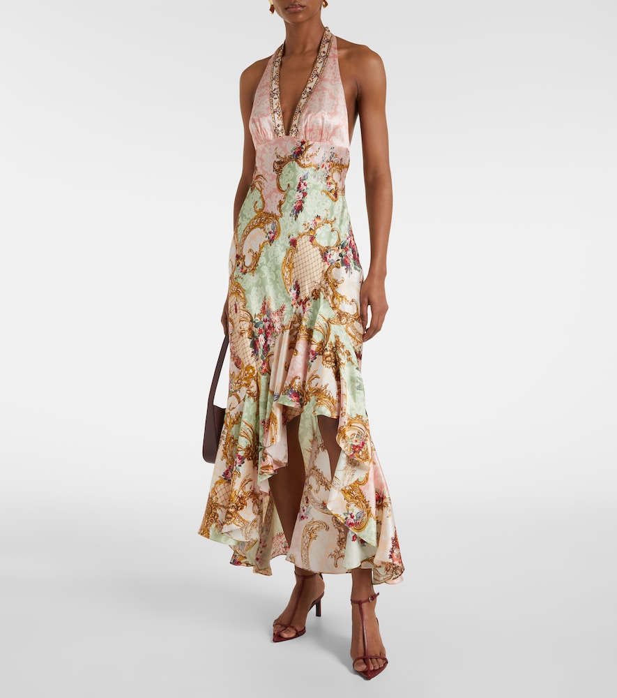 CAMILLA queens quarters silk maxi dress