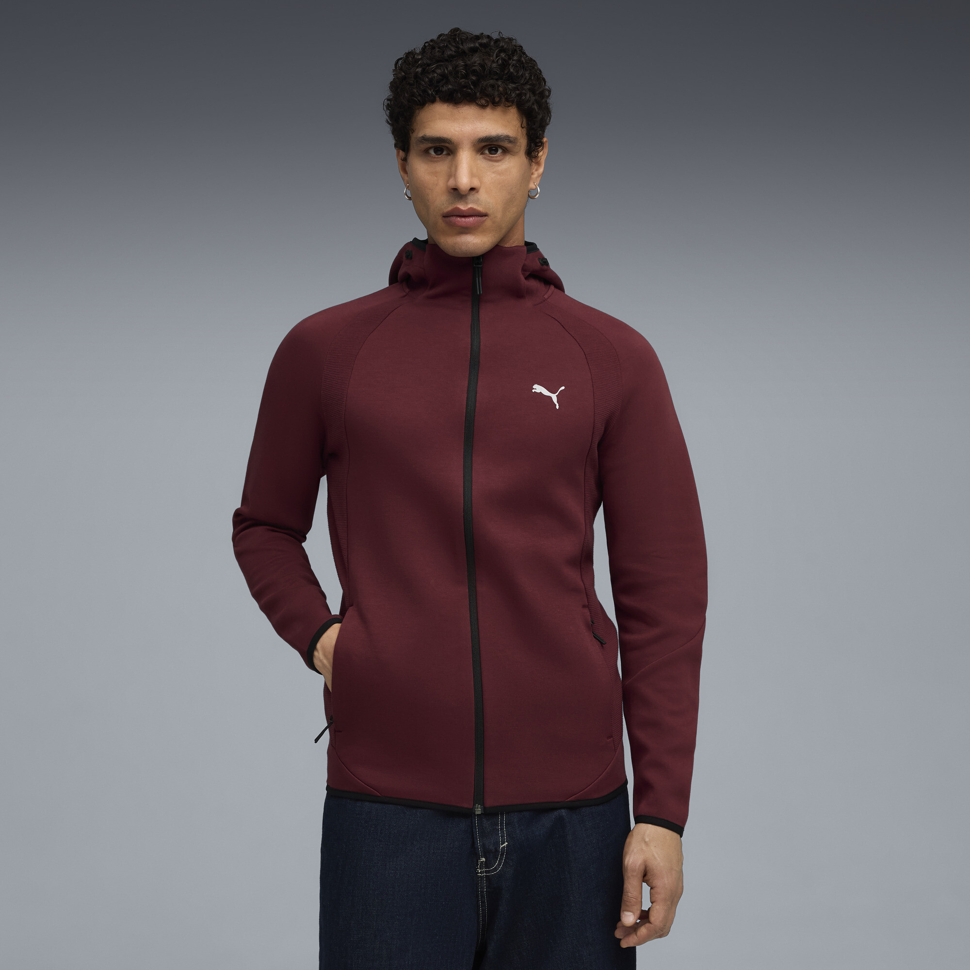 Puma Evostripe Hoodie In Ruby Shimmer - 27% Off | Editorialist