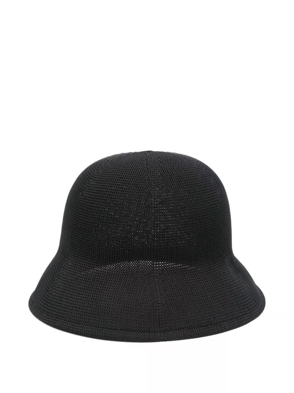 Cfcl Mesh Knitted Bucket Hat - Black | Editorialist Cfcl Mesh Knitted Bucket Hat - Black | Editorialist