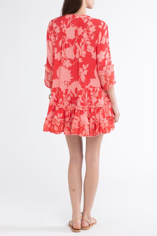 orange sicily flowers scarf mini dress NWT Farm Rio Orange Sicily Flowers Scarf Mini Dress!