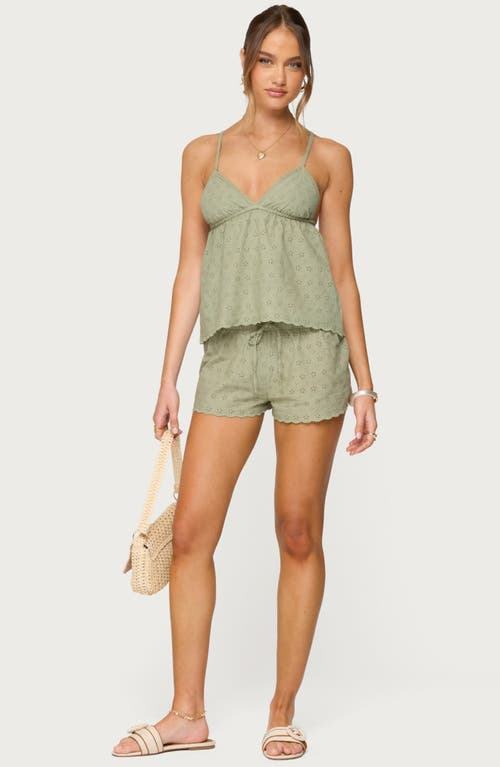 EDIKTED Talula Eyelet Babydoll Camisole