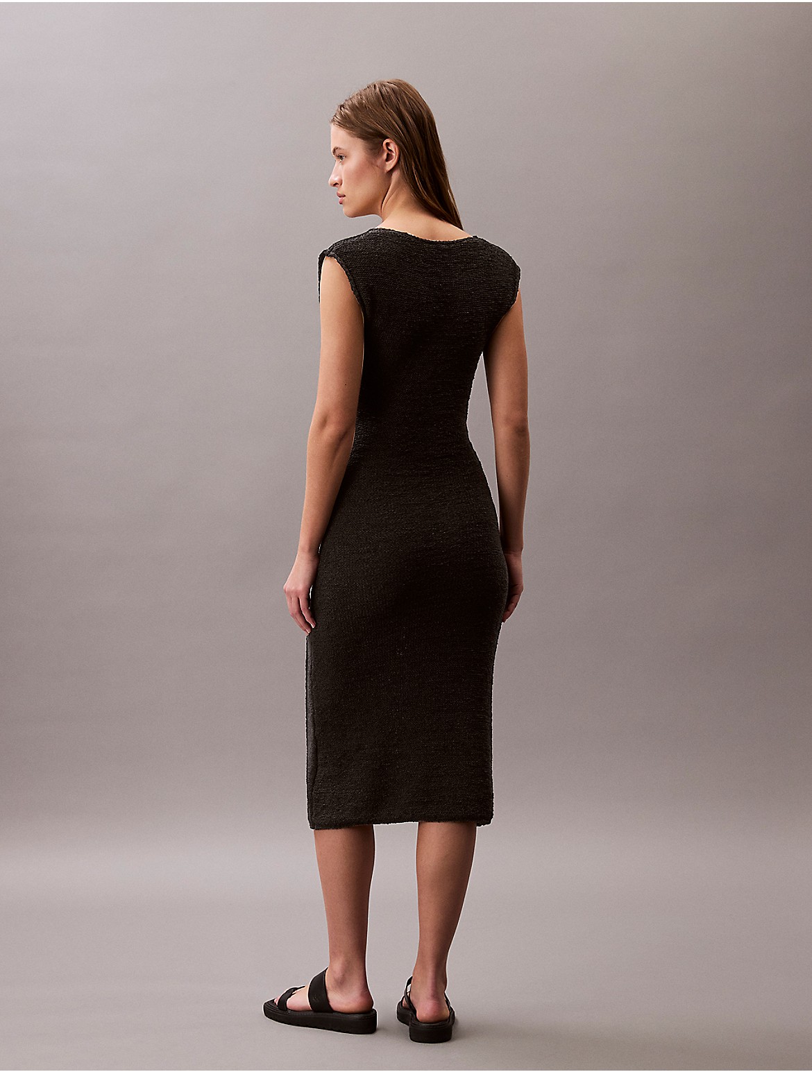 Calvin Klein Ponte Knit Bodycon Dress In Zen Blue - 60% Off | Editorialist Calvin Klein Ponte Knit Bodycon Dress In Zen Blue - 60% Off | Editorialist