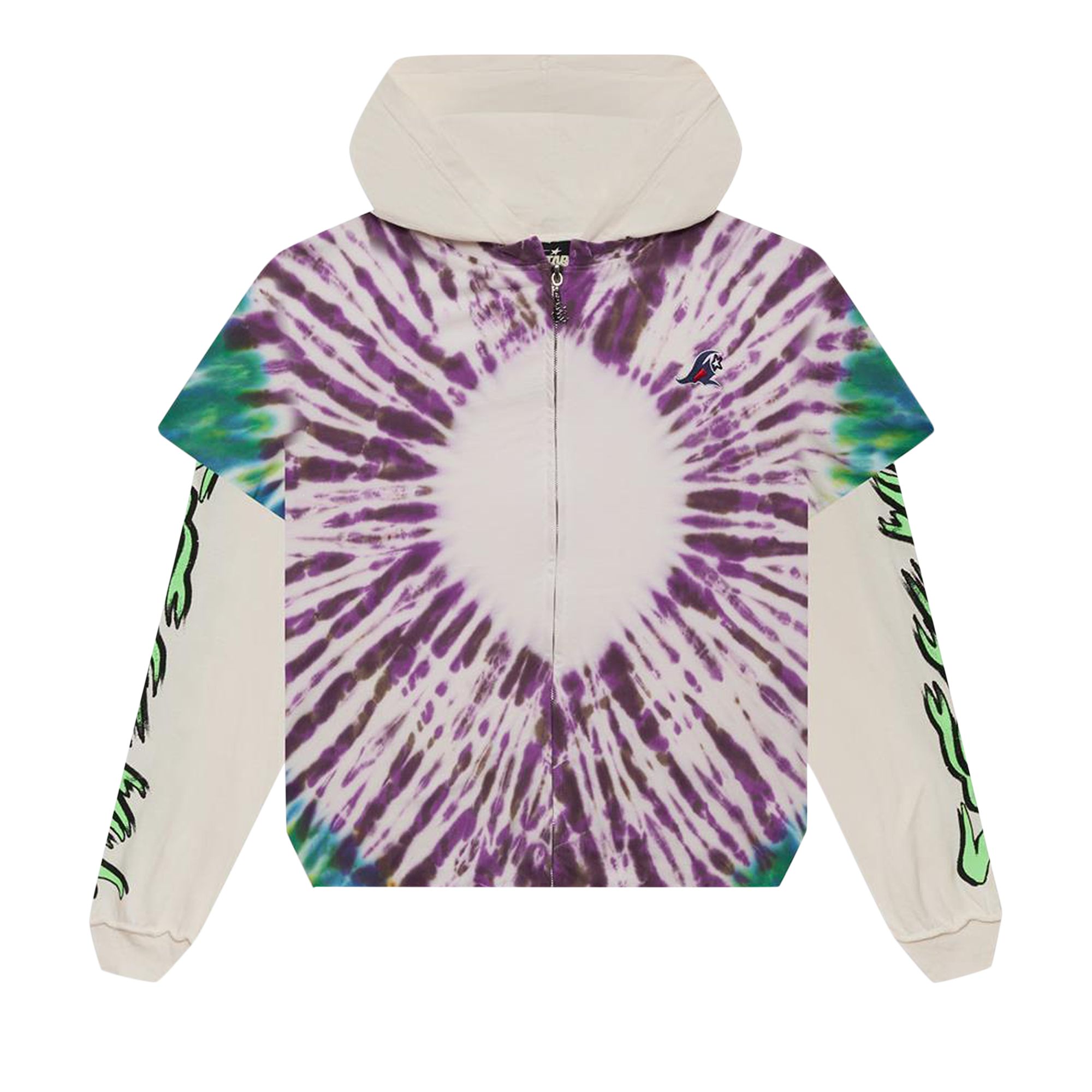 Hellstar Tye-Dye Zip-Up Hoodie Multicolor Editorialist