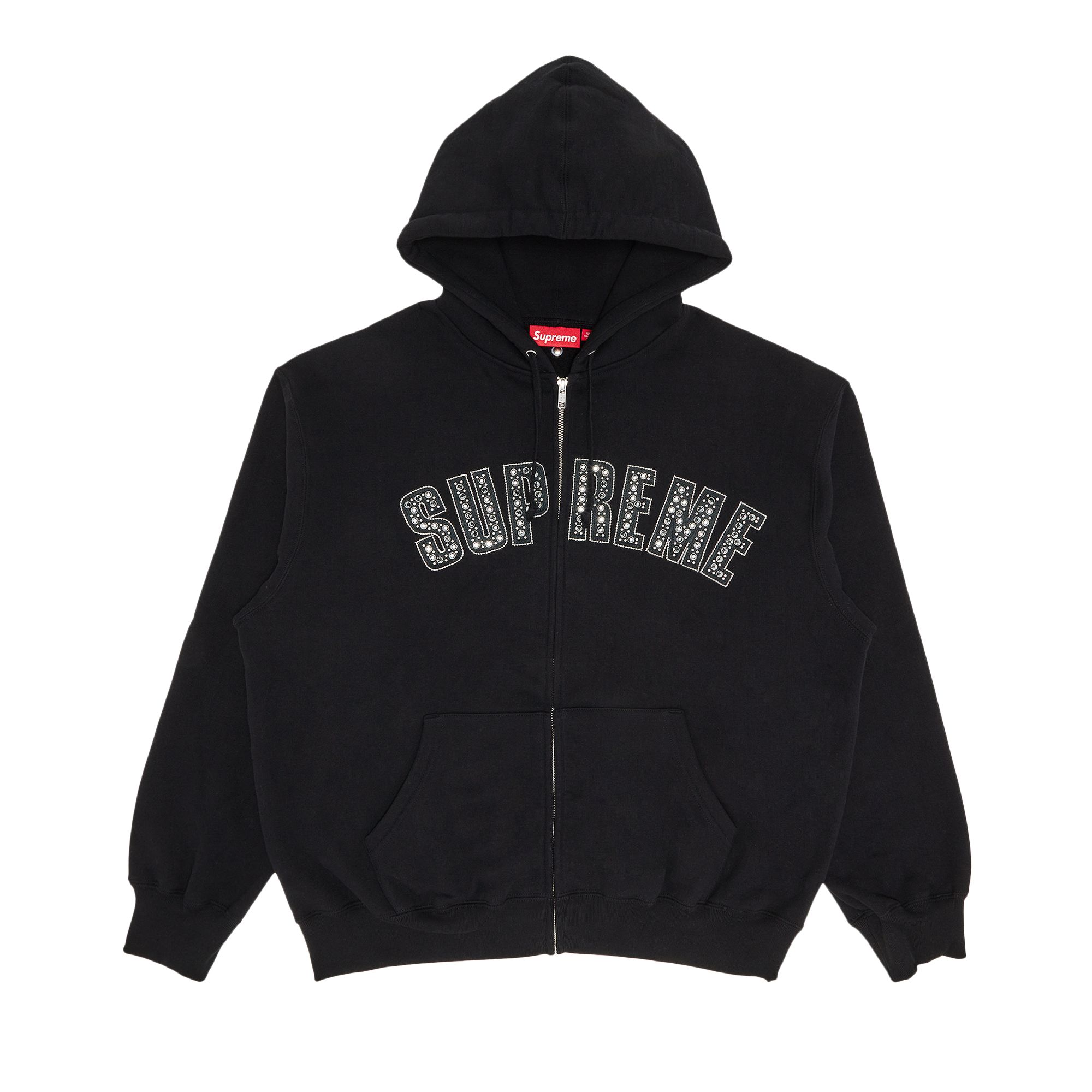 Supreme Arc Thermal Lined Zip Up Hooded Sweatshirt - Black
