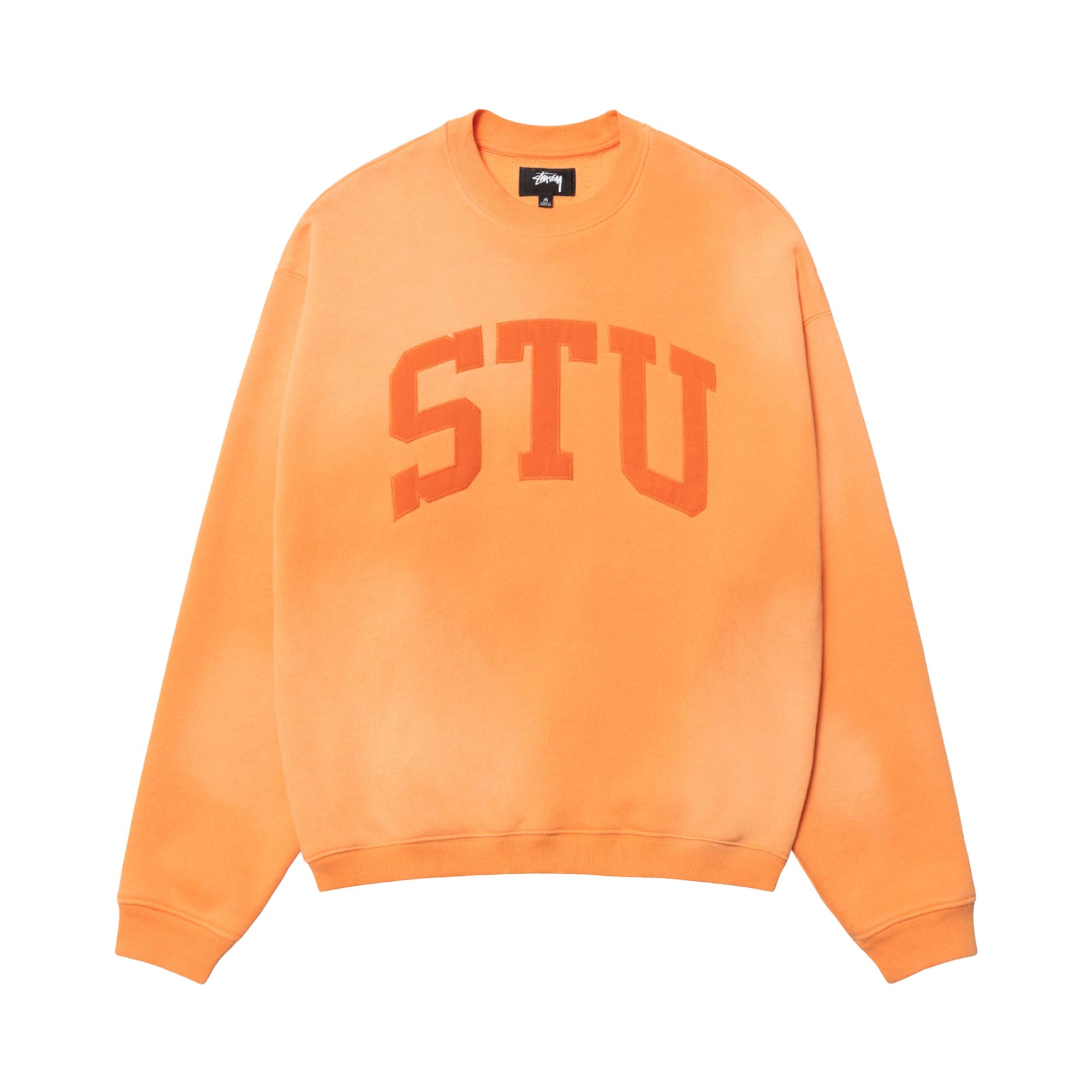 トップス Stussy STU APPLIQUE CREW Stussy : Stu Applique Relaxed Crew (Ash Heather) – arts - rec