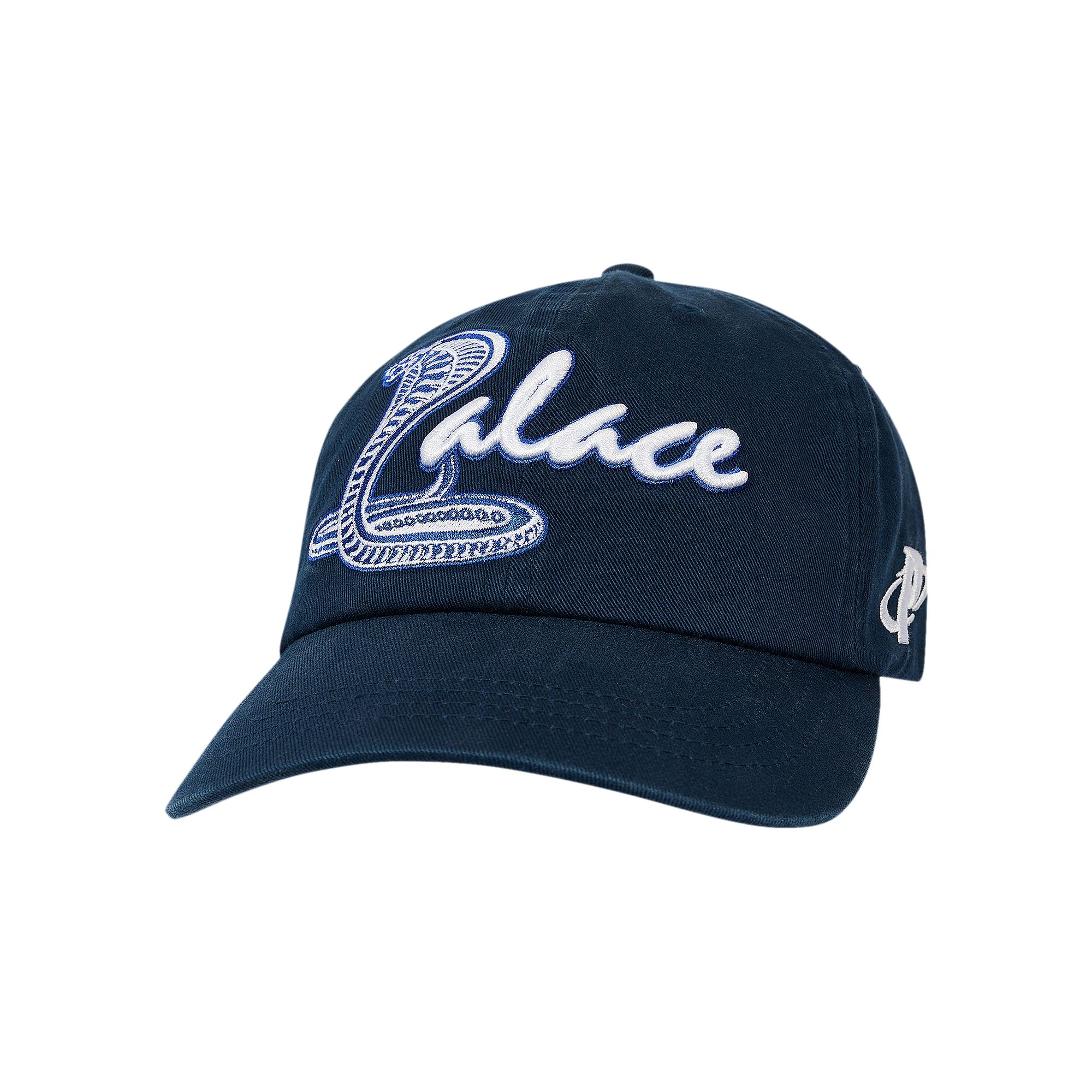 Supreme Leather Appliqué 6-Panel - Blue | Editorialist