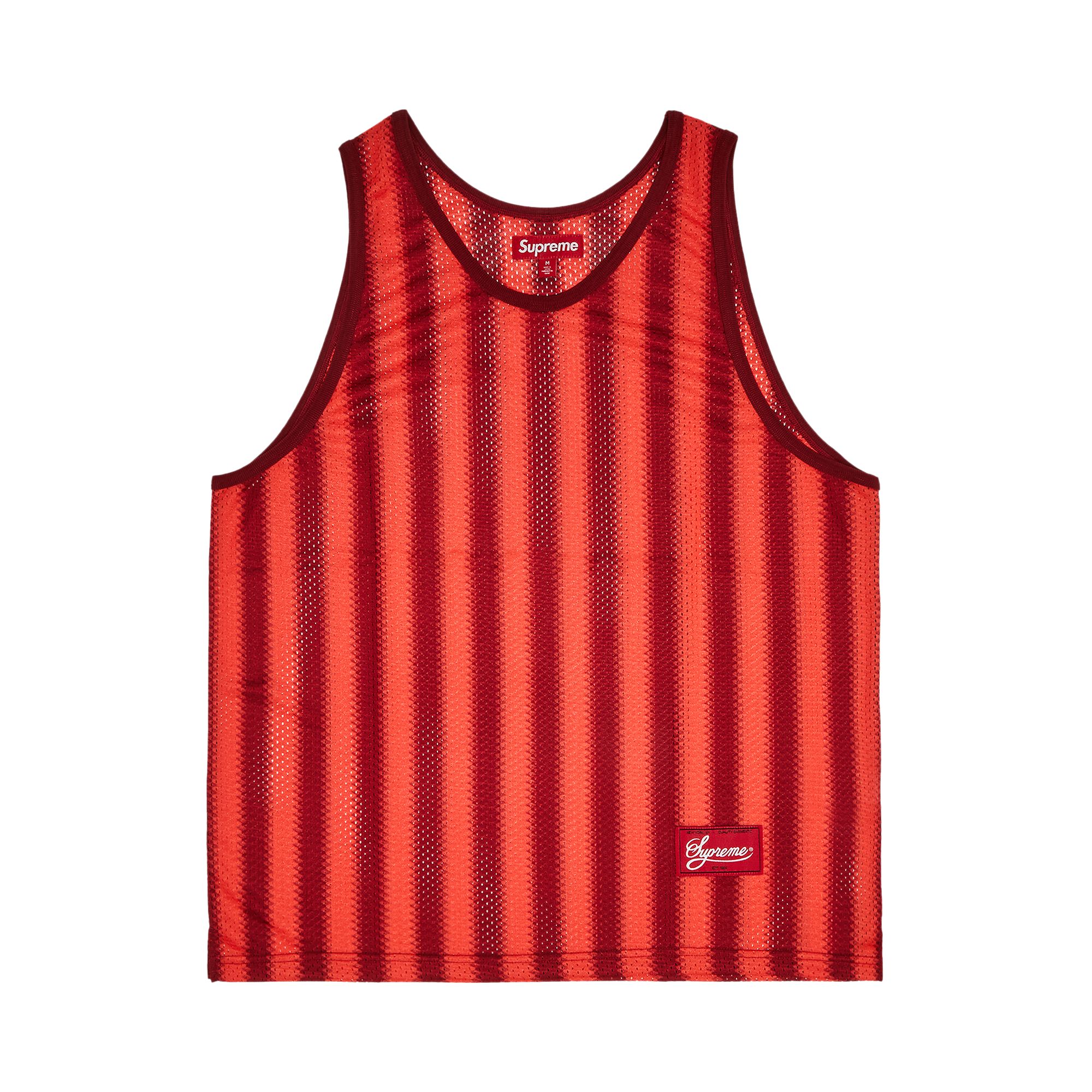 トップス Supreme Stripe Mesh Tank Top Black M Supreme Stripe Mesh Tank Top - Black | Editorialist