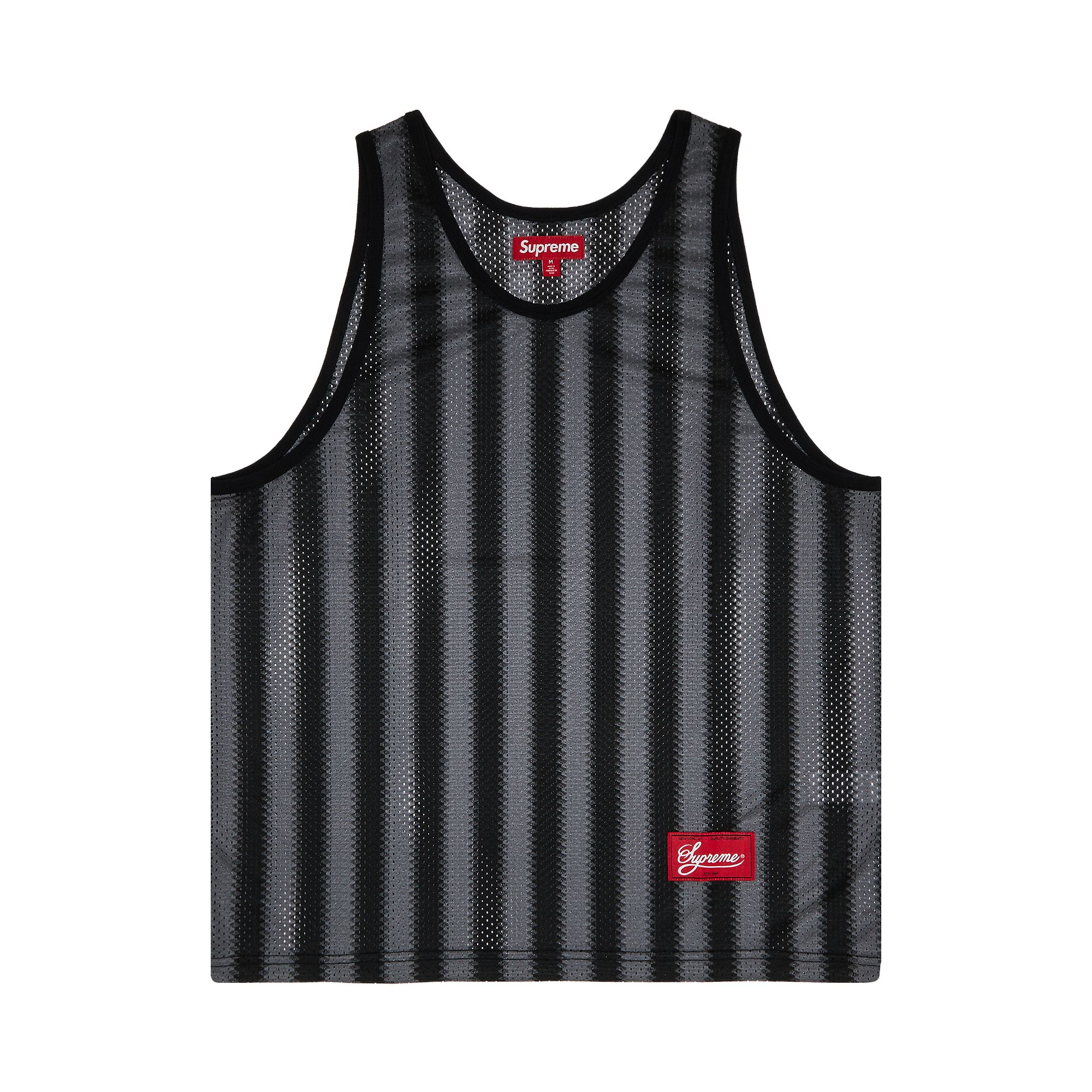 Supreme Knit Stripe Tank Top - Black | Editorialist