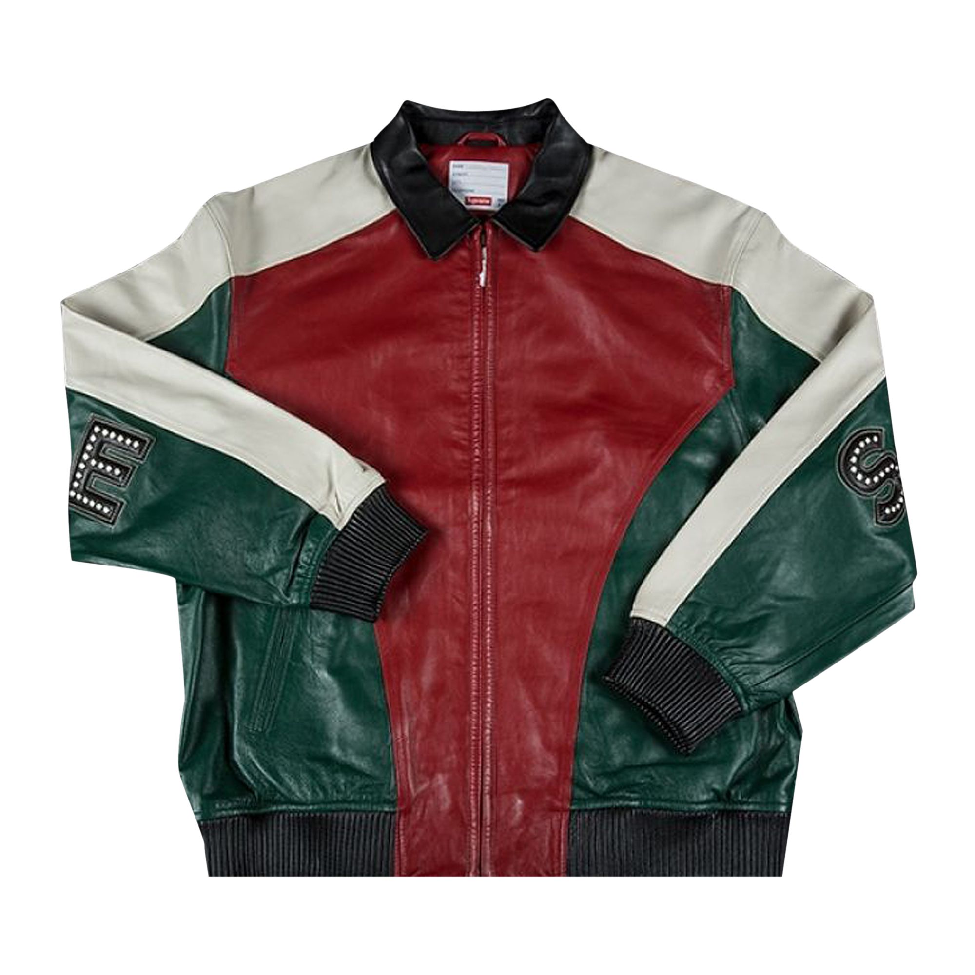 Supreme Studded Arc Logo Leather Jacket - Multicolor | Editorialist