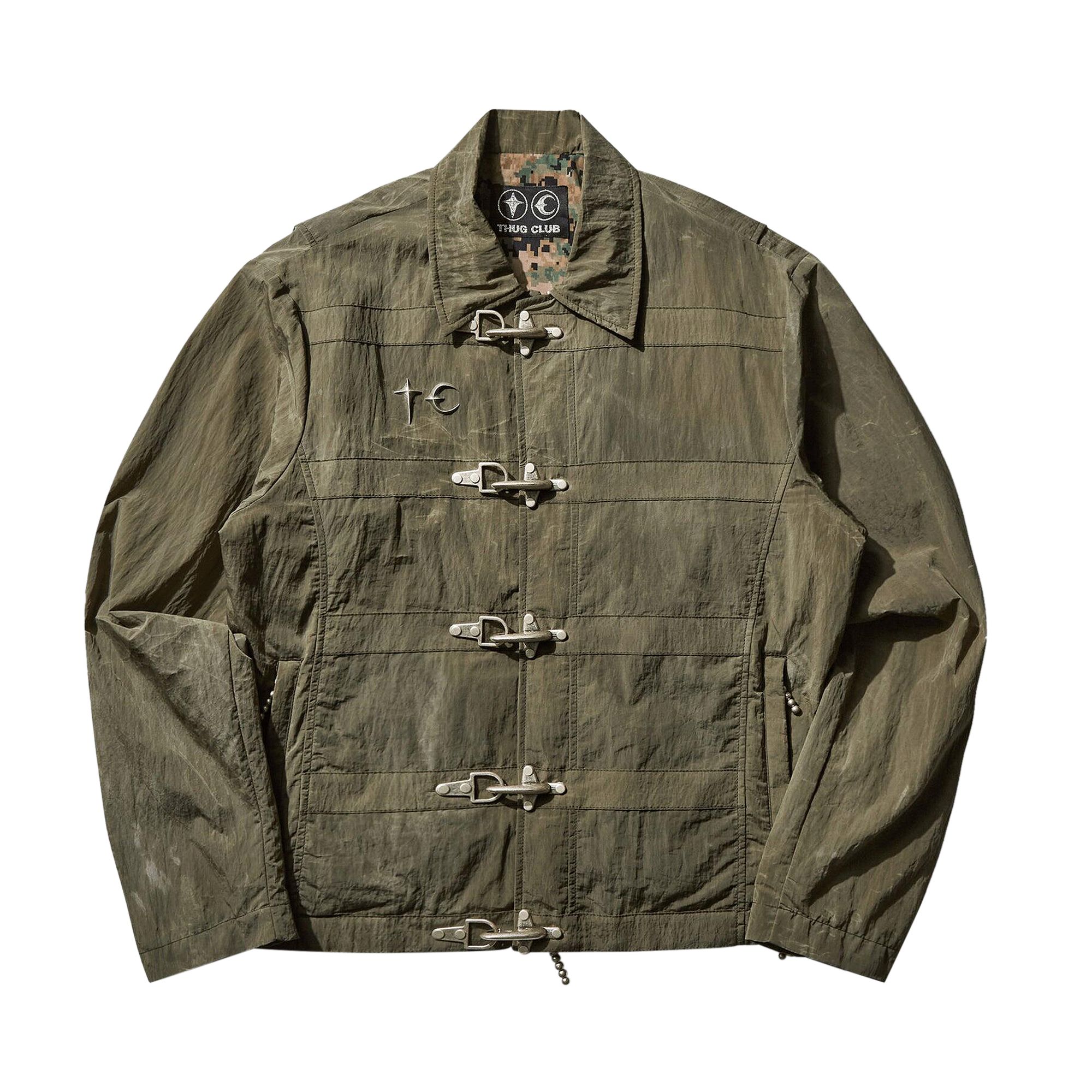 Thug Club Scarred Bio Soldier Jacket - Green | Editorialist