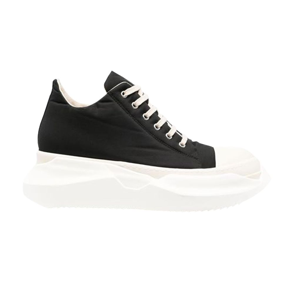 Rick Owens Strobe Cotton Denim Low Sneakers - Black | Editorialist