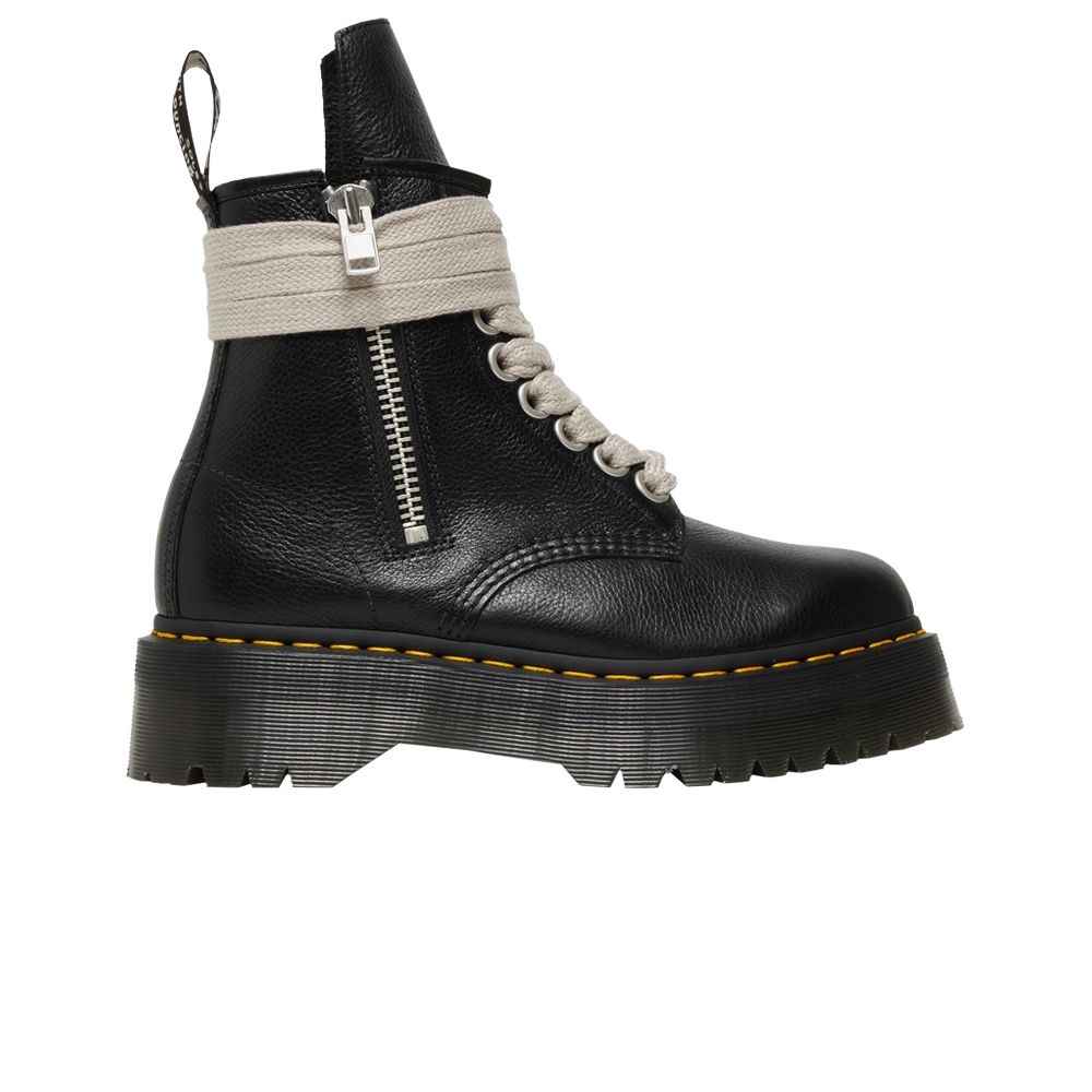 Rick Owens Dr. Martens X 1460 Quad Sole Jumbo Lace Boot - Black