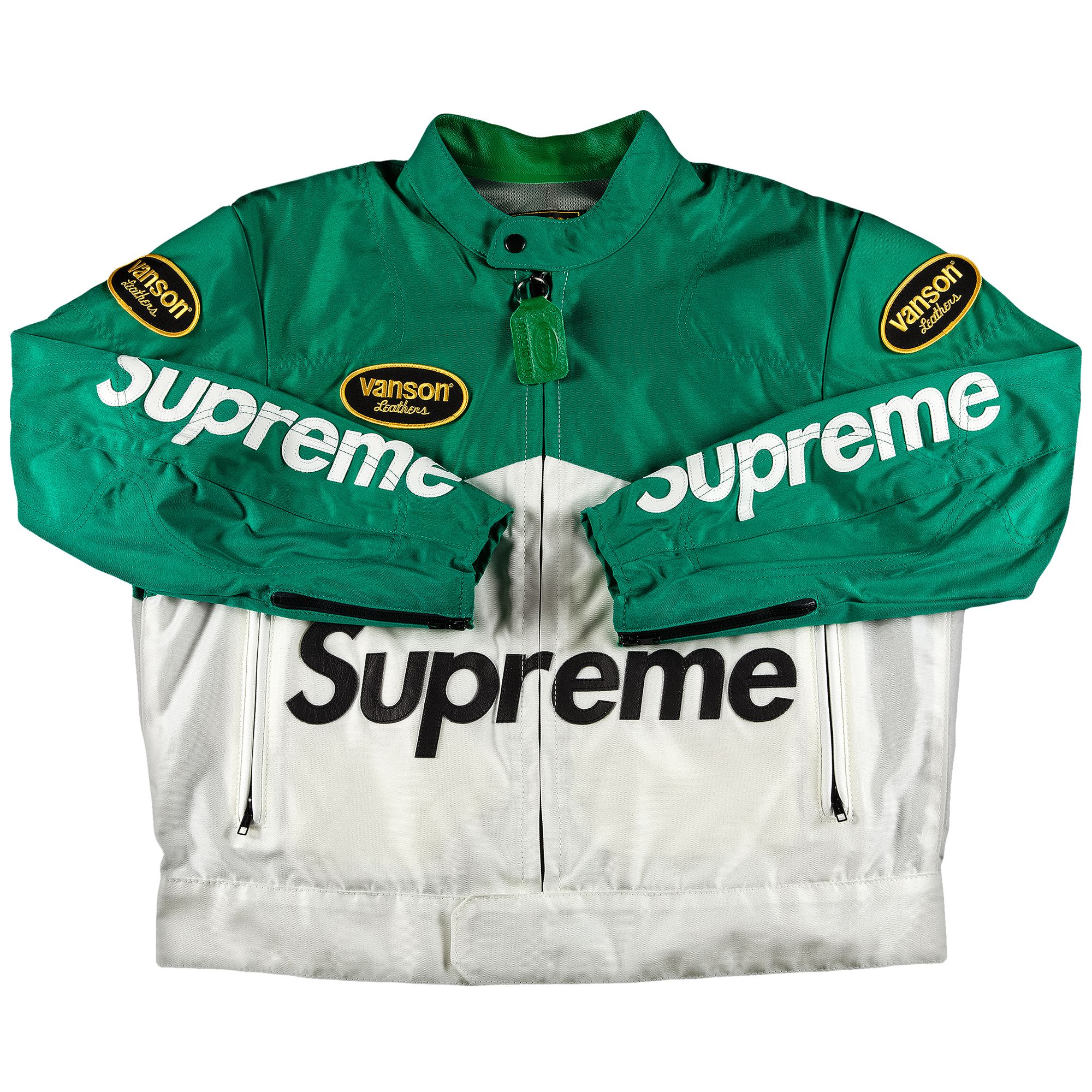 Supreme X Vanson Leathers Cordura Jacket - Green | Editorialist