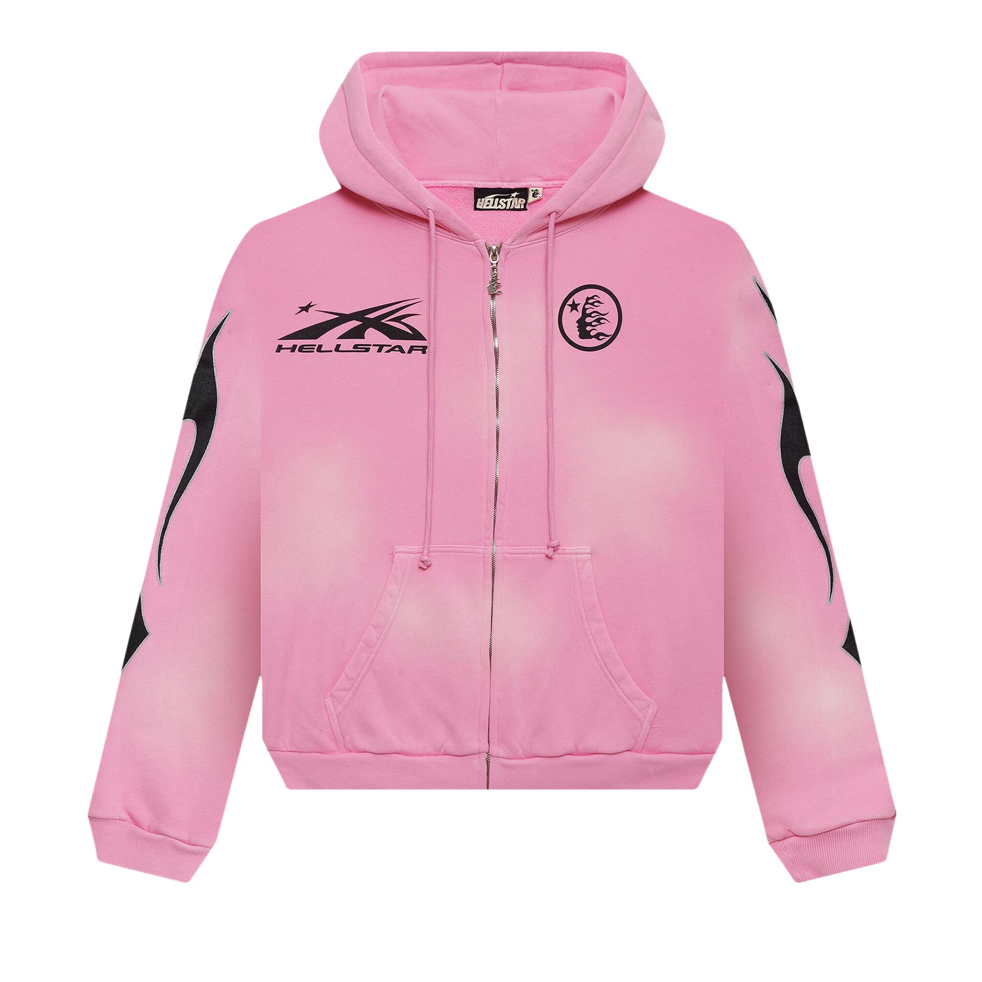 Hellstar X Complex Sports Flame Zip-Up - Pink | Editorialist