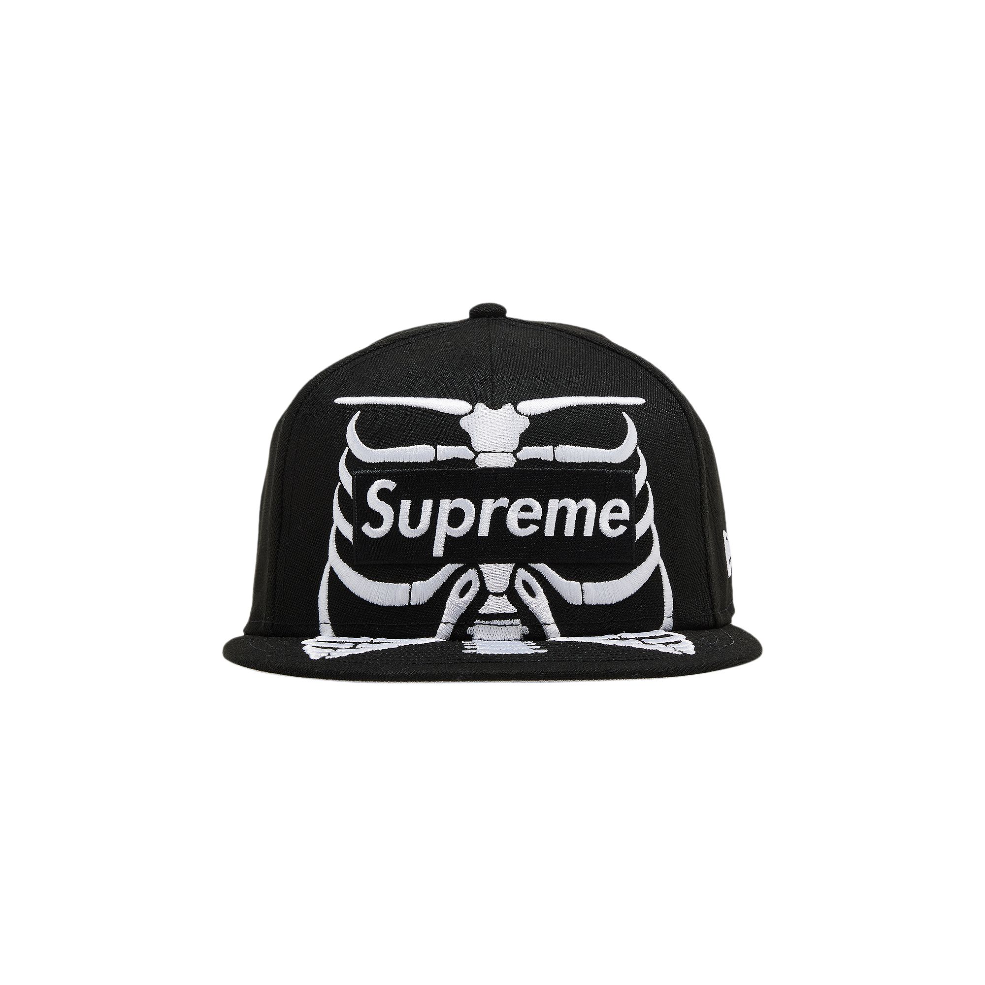 Supreme Bones Box Logo New Era Cap - Black | Editorialist
