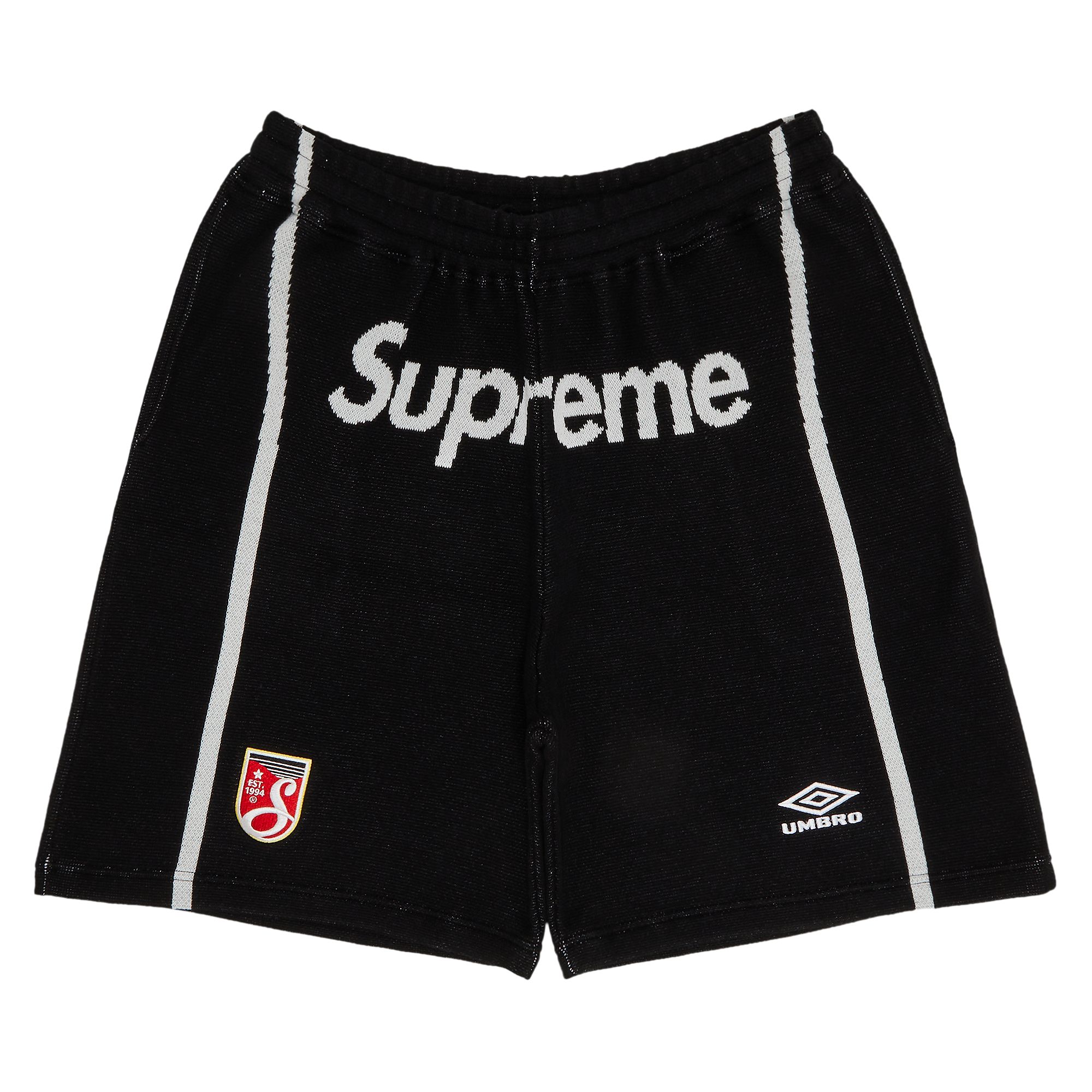 Supreme X Umbro Knit Soccer Short - Black | Editorialist