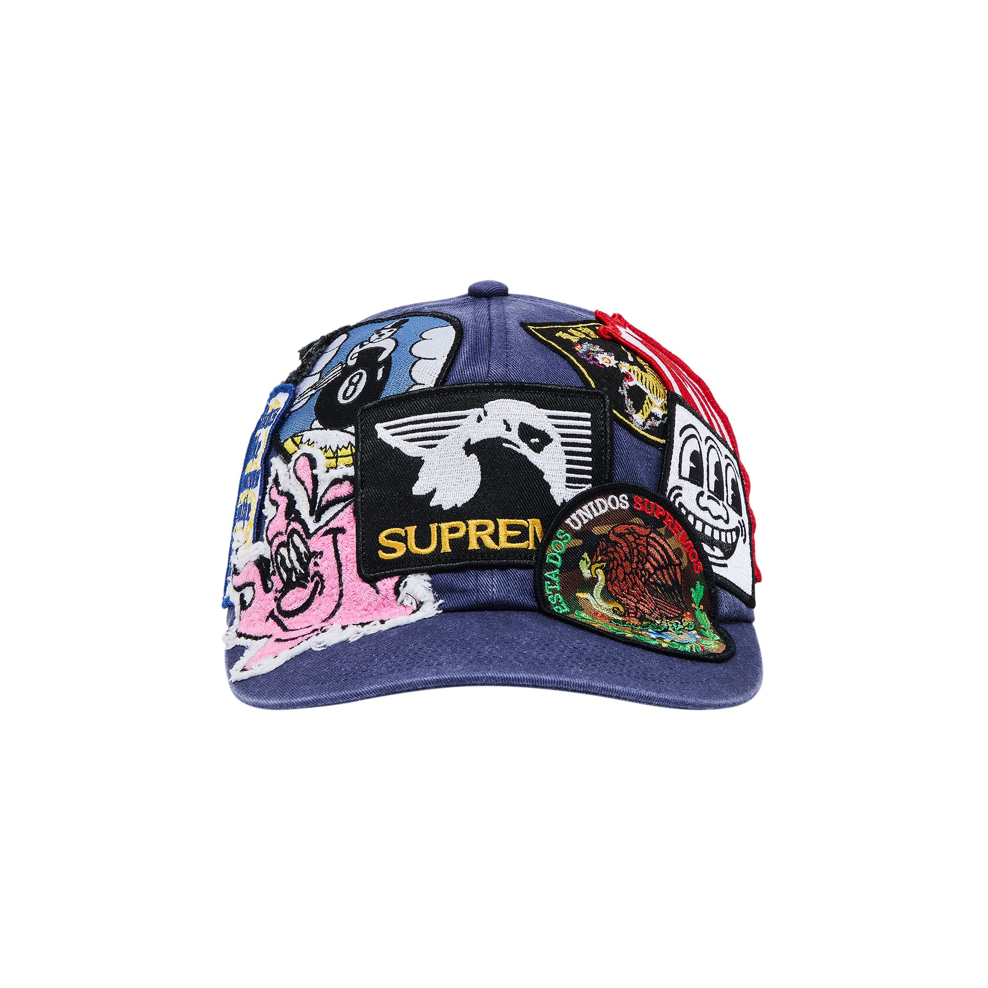 Supreme Patches 6-Panel - Blue | Editorialist