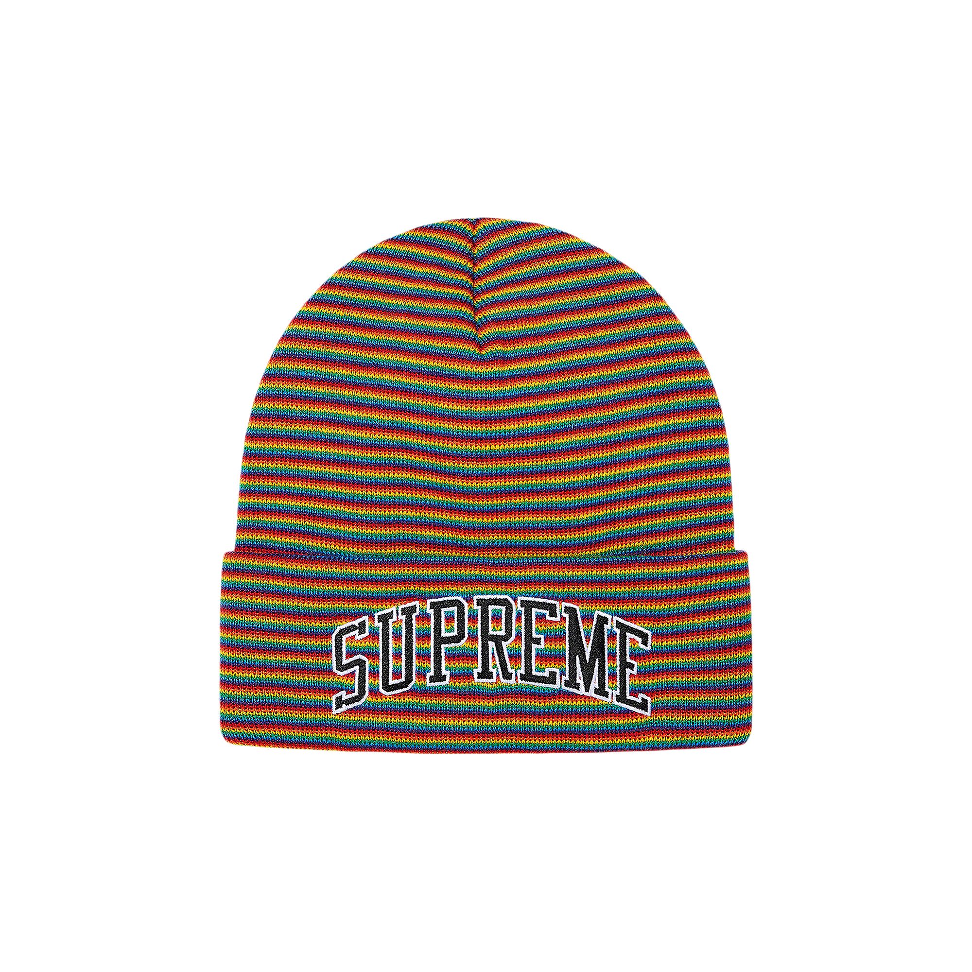 Supreme Rainbow Stripe Beanie - Multicolor | Editorialist