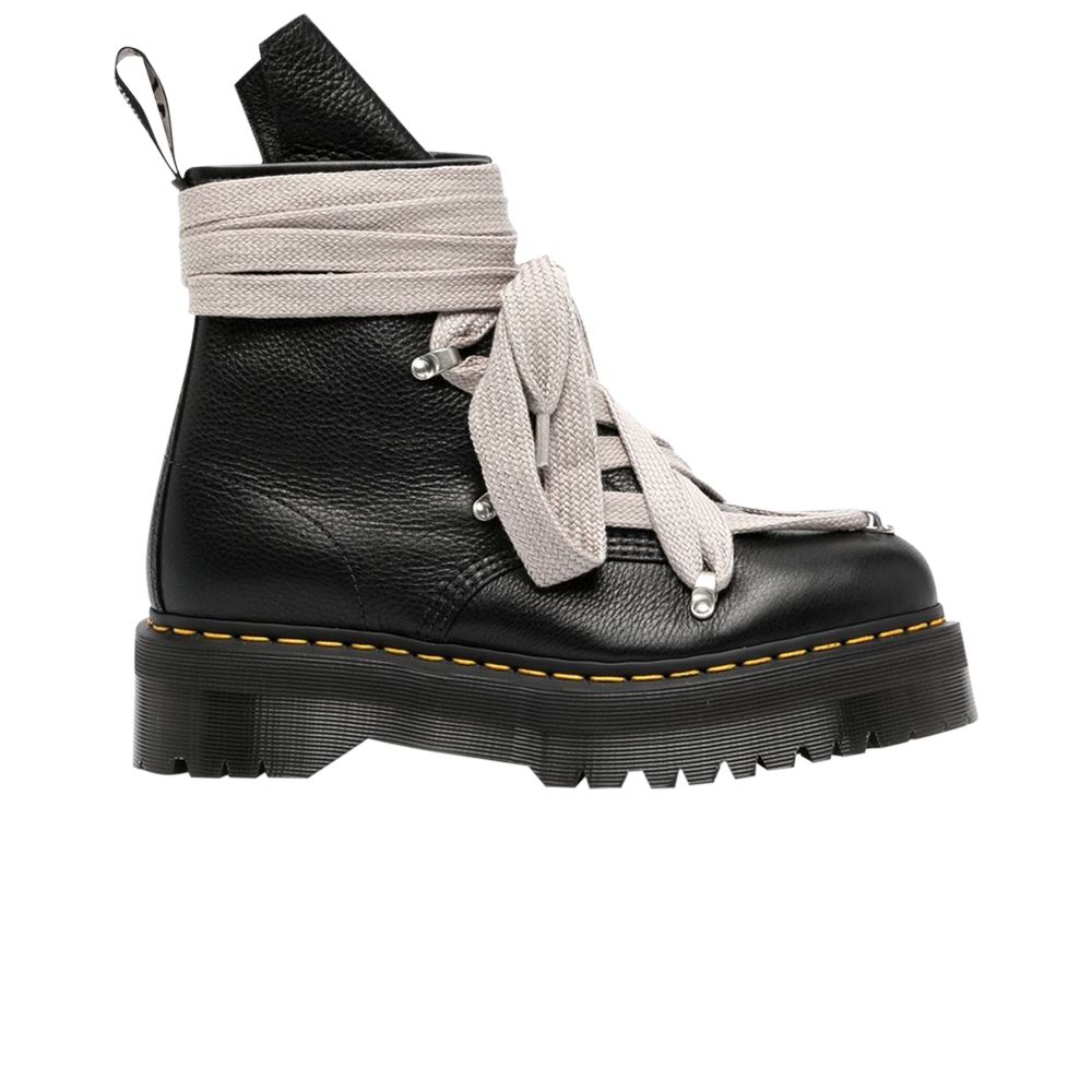 Rick Owens Dr. Martens X 1460 Quad Leather Boots - Black