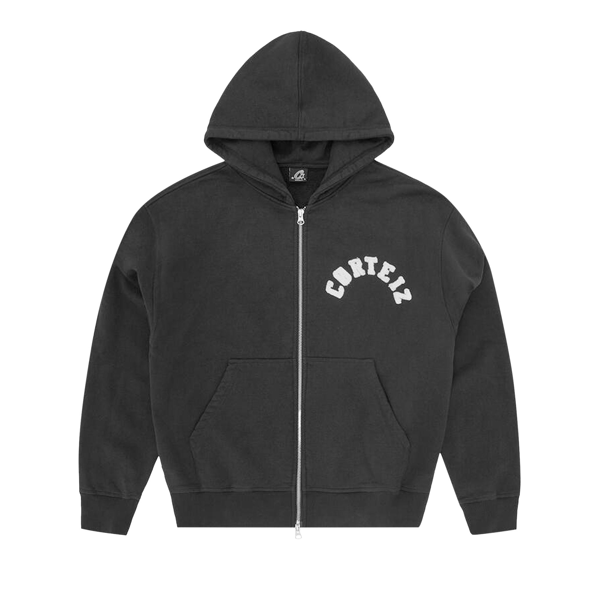 Corteiz Colly Arch Zip Hoodie - Black | Editorialist