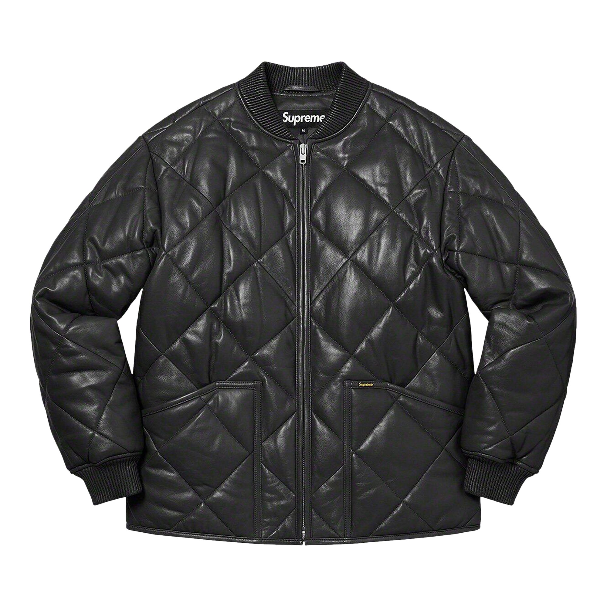 ジャケット・アウター Supreme Quilted Leather Work Jacket Supreme Quilted Leather Work Jacket - Black | Editorialist