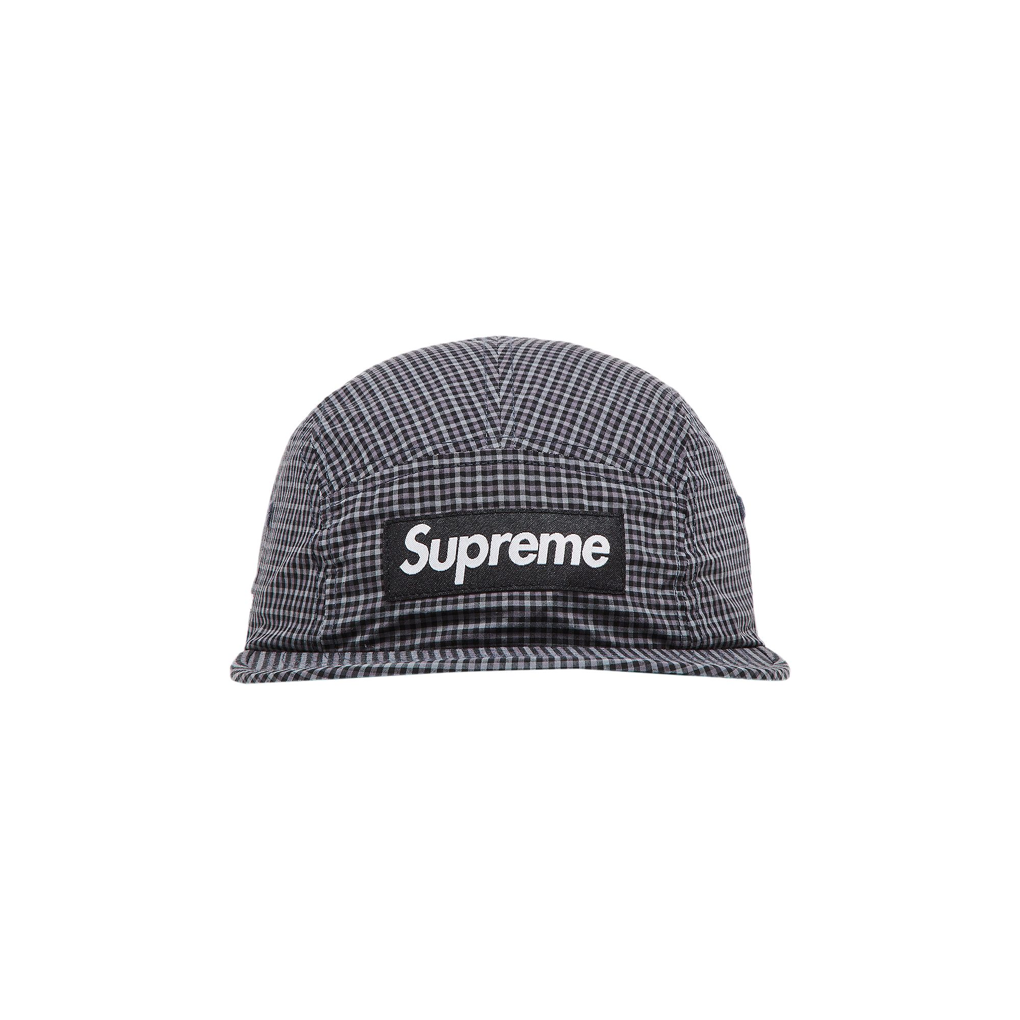 Supreme X Cordura Plaid Camp Cap - Black | Editorialist