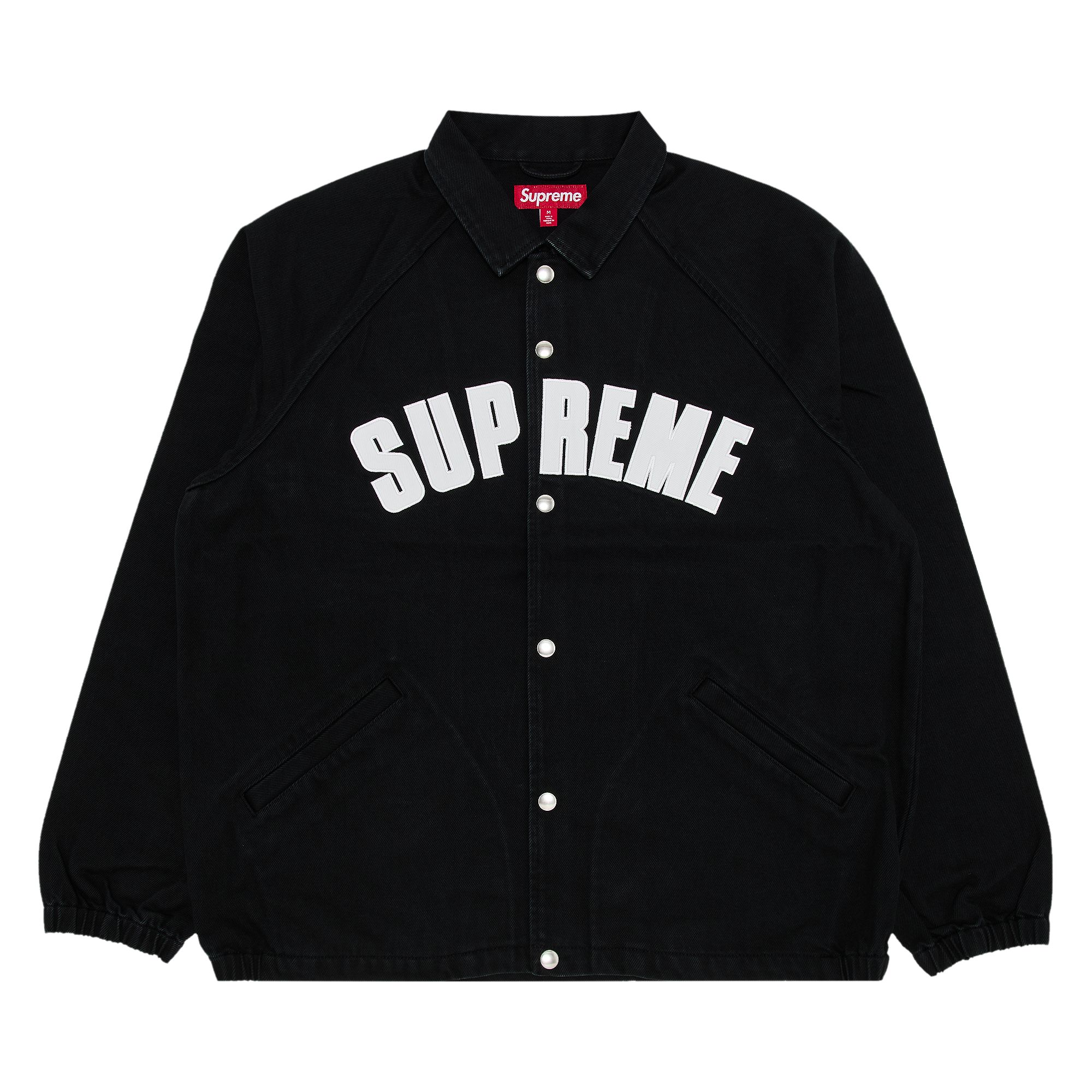 Supreme Crest Coaches Jacket - Black | Editorialist