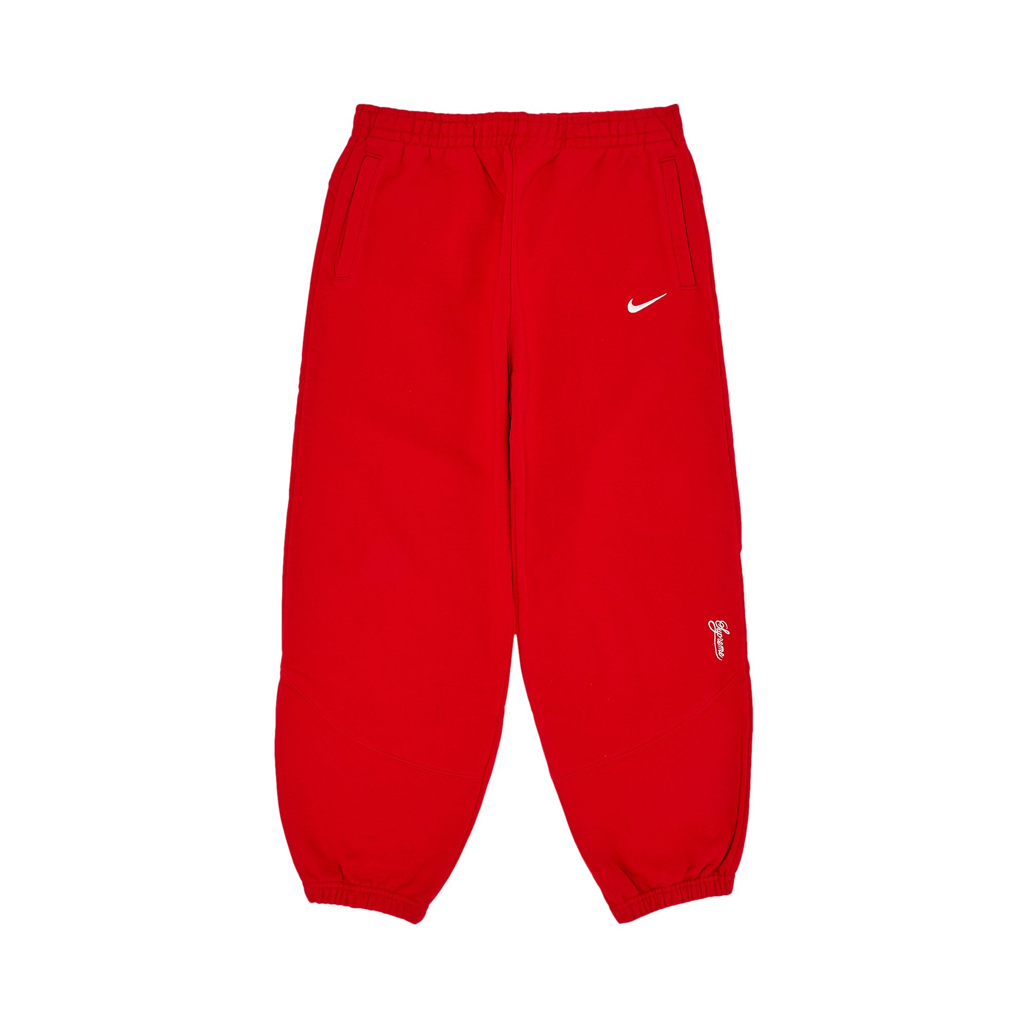 Supreme X Nike Sweatpants - Red | Editorialist