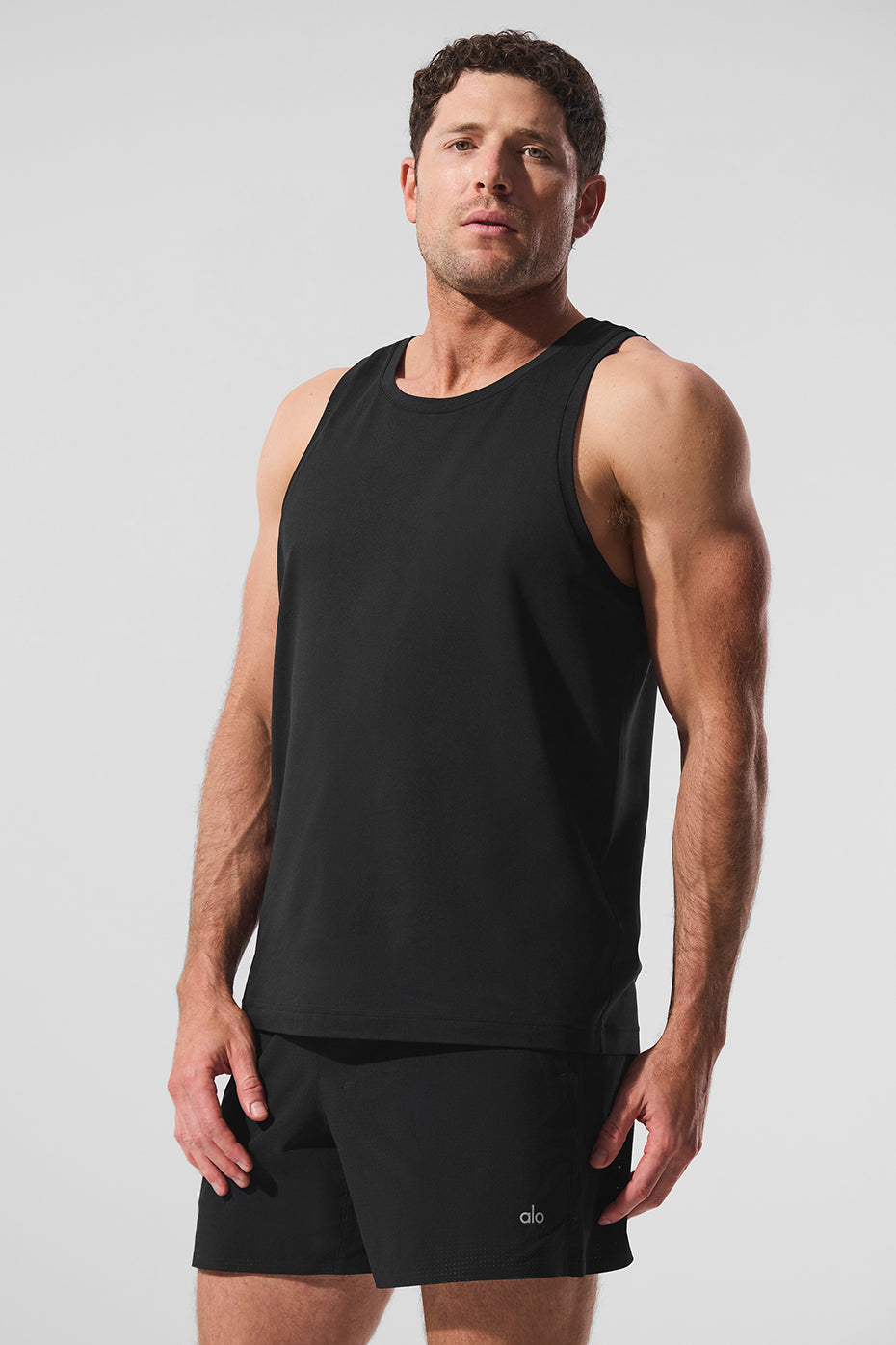 Alo Yoga Aspire Tank - Black & White | Editorialist