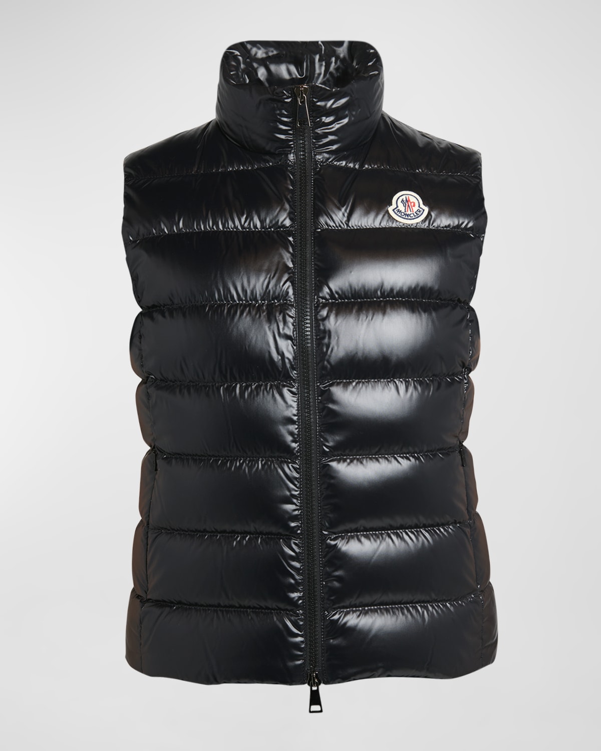Gilet Moncler Westen Schwarz Moncler Wattierte Almaz Weste Schwarz