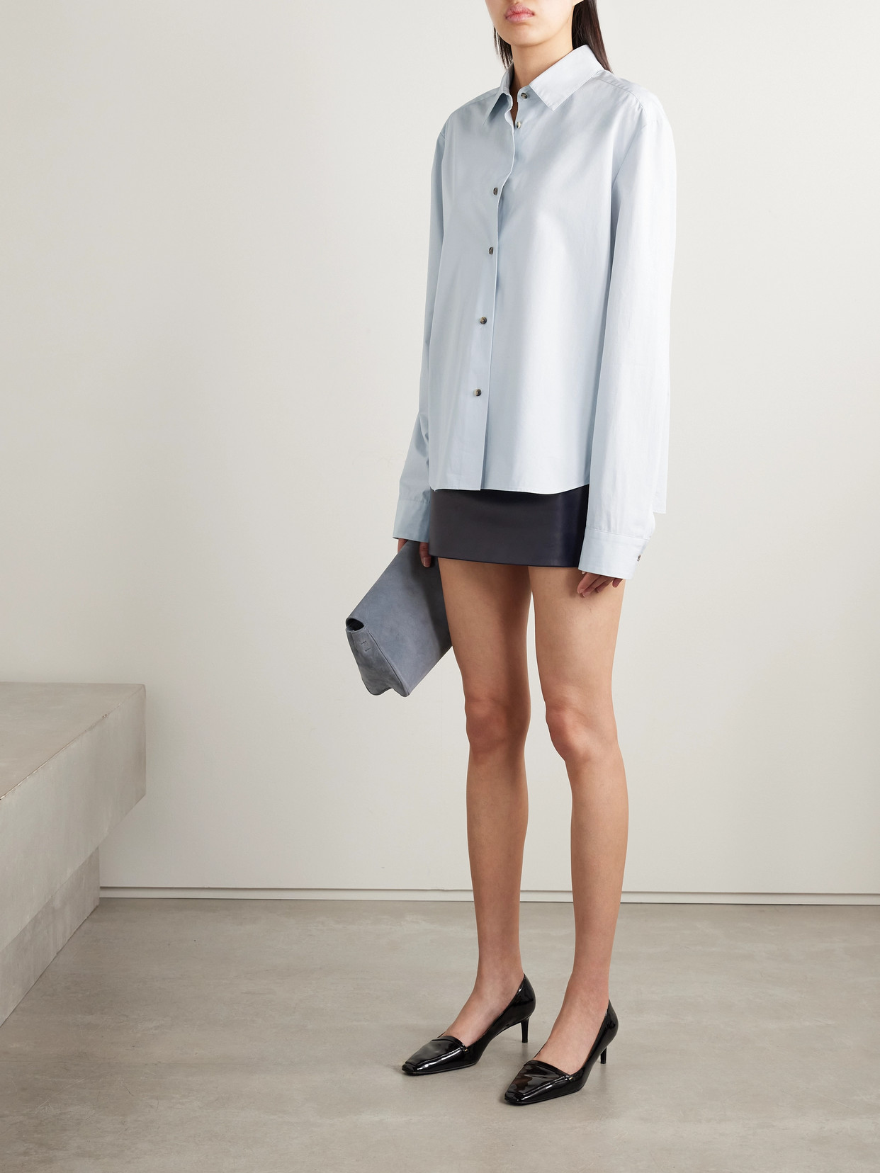 KHAITE Argo Cotton-Poplin Shirt