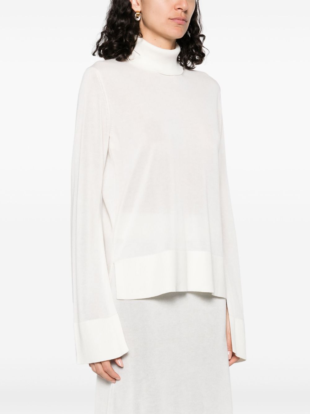 TOTÊME Turtleneck Jumper with Slit Sleeves