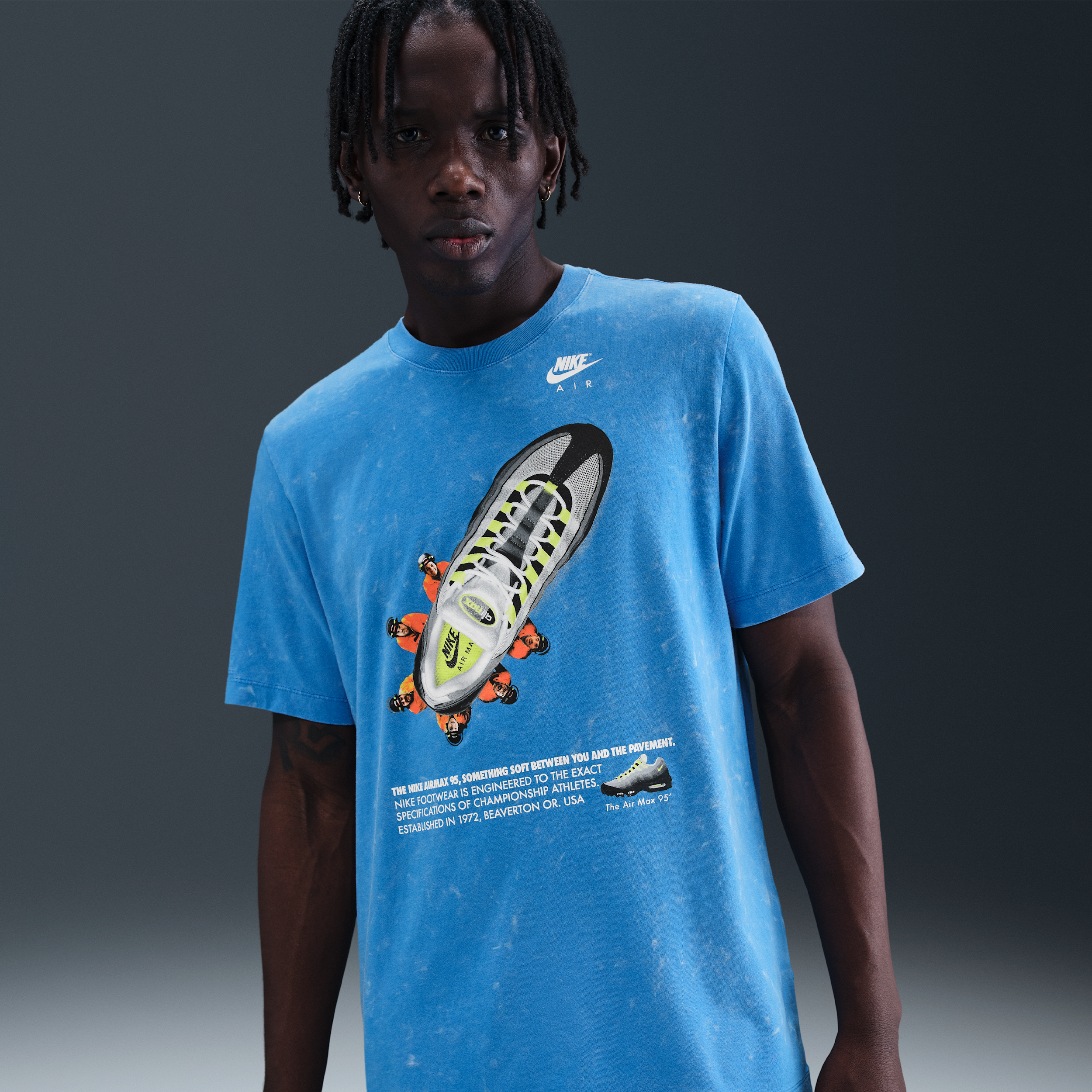 Nike Sportswear Air Max 95 T-Shirt In Blue - 45% Off | Editorialist