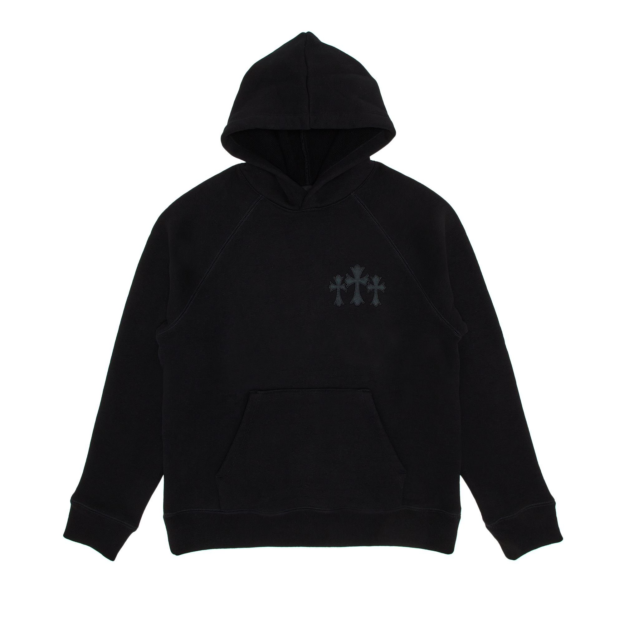 【並行輸入】CHROME HEARTS ブラック パーカー Chrome Hearts 711 Cemetery Cross Nylon Ch Hoodie In Black