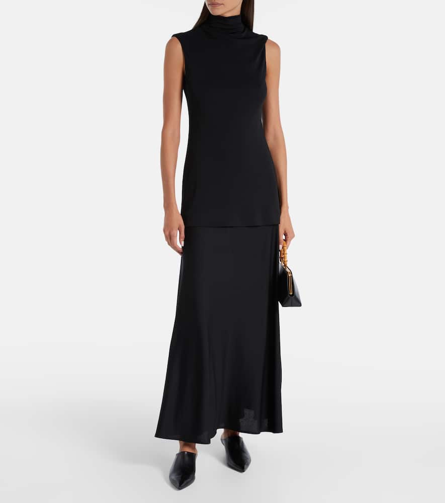 Sandro Knit Maxi Dress In Almond Green - 30% Off | Editorialist Sandro Knit Maxi Dress In Almond Green - 30% Off | Editorialist