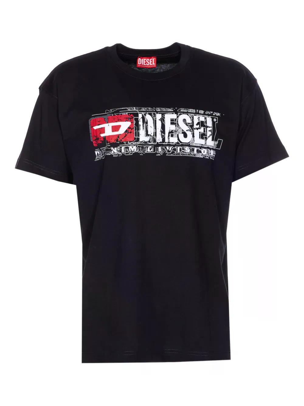 DIESEL® T-norm-t6 T-shirt - Black | Editorialist