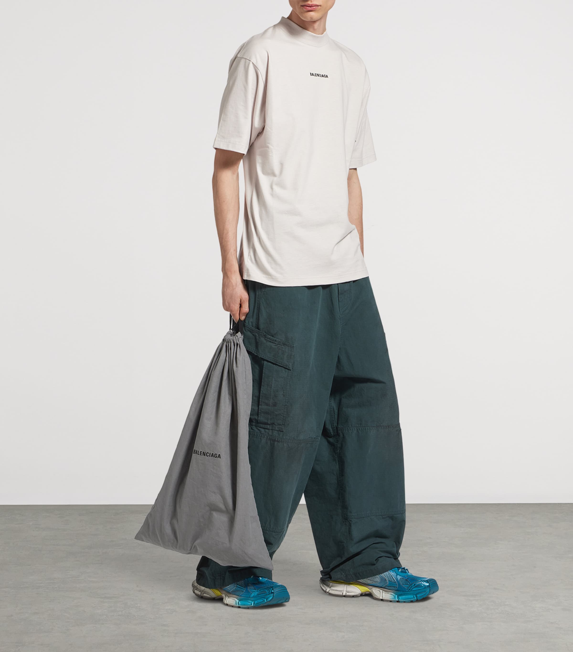 BALENCIAGA Cotton Oversized Cargo Trousers