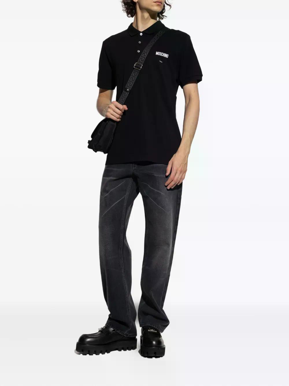 MOSCHINO Five-Pocket Faded Jeans