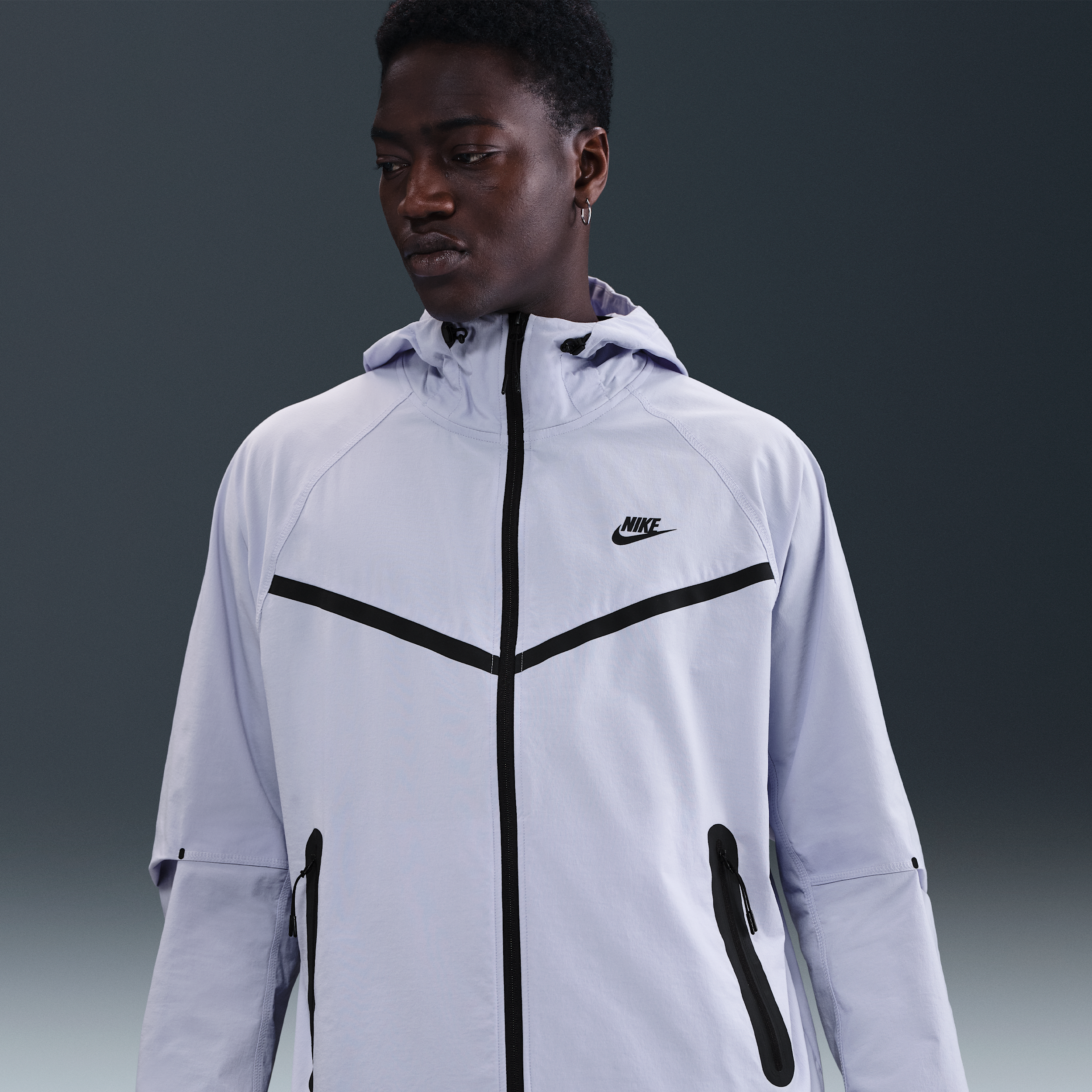 Nike Tech Woven Jacket - Grey - 21% Off | Editorialist
